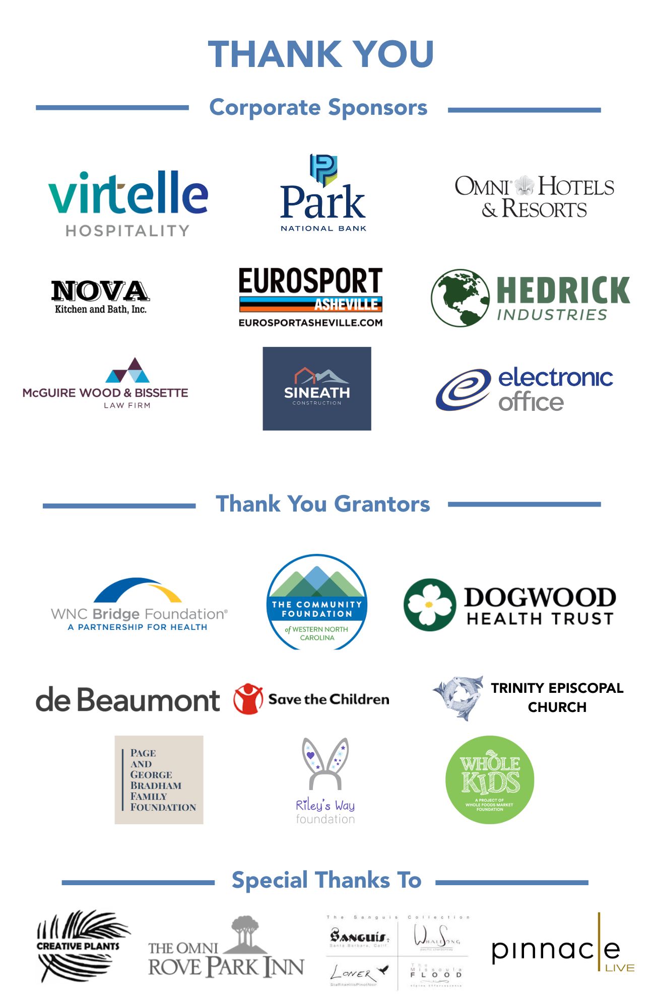 Our Sponsors | Horizons at Carolina Day School